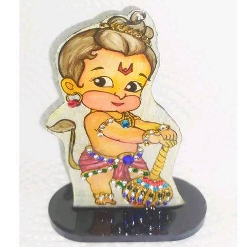handpainted Miniature Hindu God Lord Baby Hanuman embedded with ...