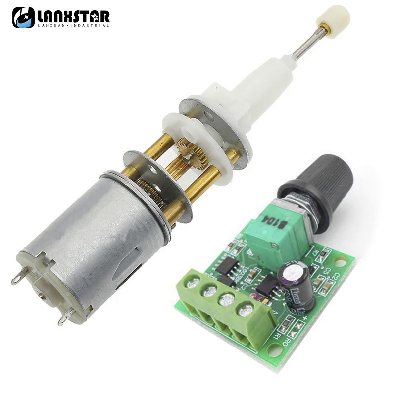 Micro Gear Motor DC 3V 6V Rotary Telescopic Thrust Electric Motor Push ...