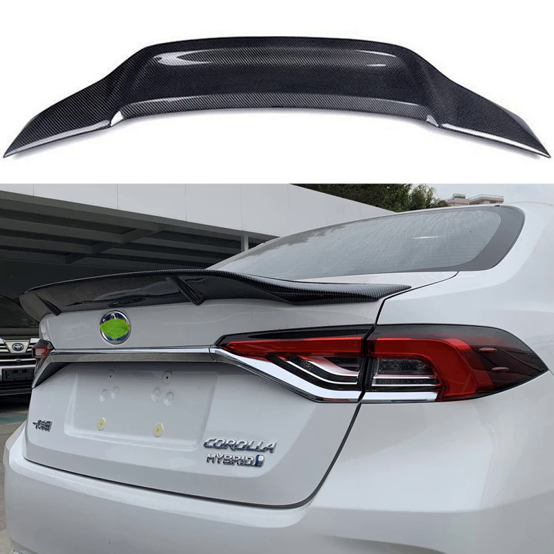 Real Carbon Fiber Rear Wing Trunk Lip Tail Spoiler For Toyota Corolla ...