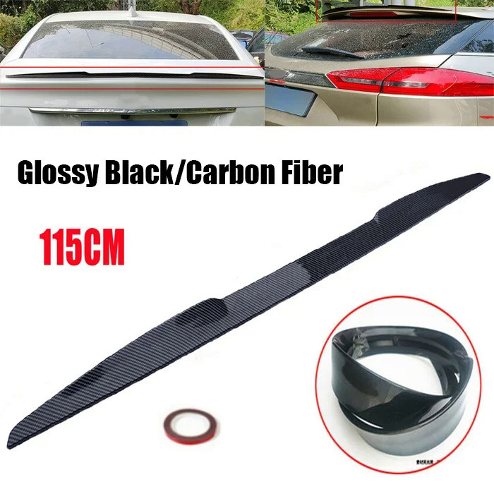 115cm Universal Carbon Fiber/black Color Car Rear Trunk Roof Lip ...