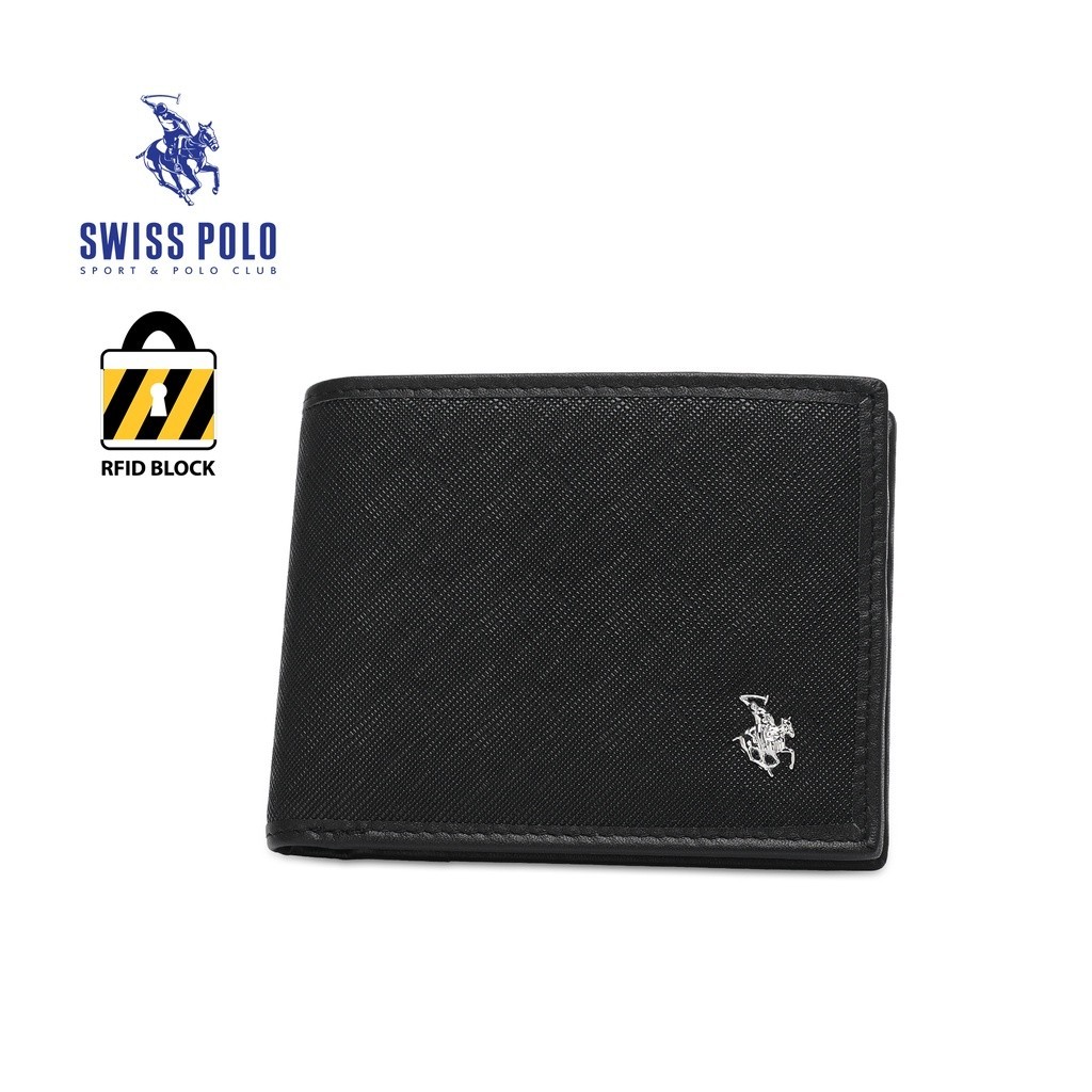 Swiss Polo RFID Bi-Fold Wallet SW 138-3 Black | Shopee Malaysia