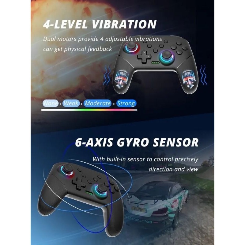DATA FROG Wireless Controller For Nintendo Switch OLED/Lite Console ...