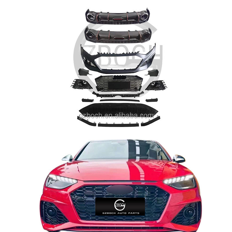 Favorable price body kit for Audi A4 B9 2020 modify RS4 body kit front ...