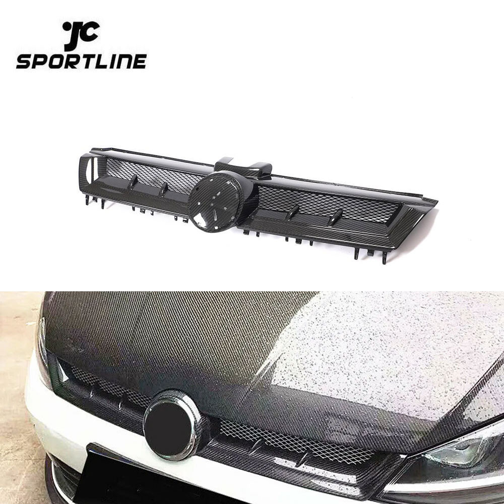 Modify Luxury Dry Carbon Fiber MK7 GTI Car Front Grill Grilles for ...