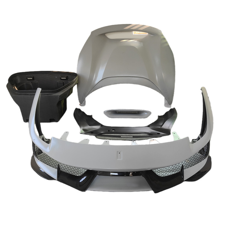 Upgraded to Pista style for Ferrari 488 GTB carbon fiber front bumper ...