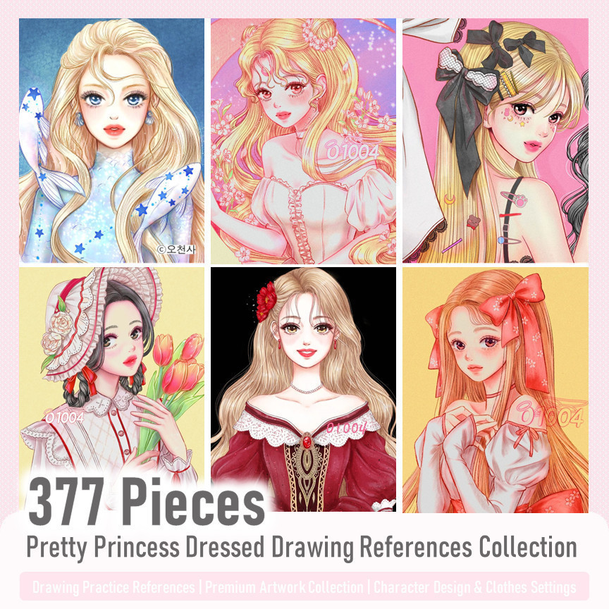 🔥 Drawing References Illustration - Pretty Princess Dressed References ...