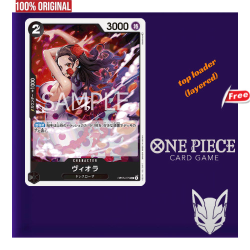 ORIGINAL 4x cards playset deck Viola Character OP05-079 UC optcg one piece card | Shopee Malaysia