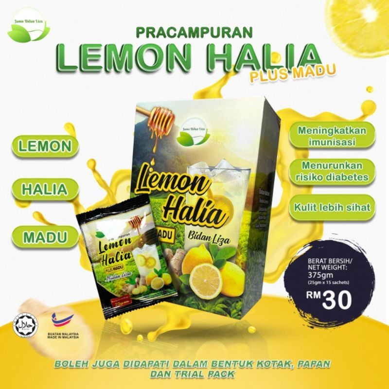 ORI HQ ! JUS LEMON HALIA MADU 3IN1 BIDAN LIZA | Shopee Malaysia