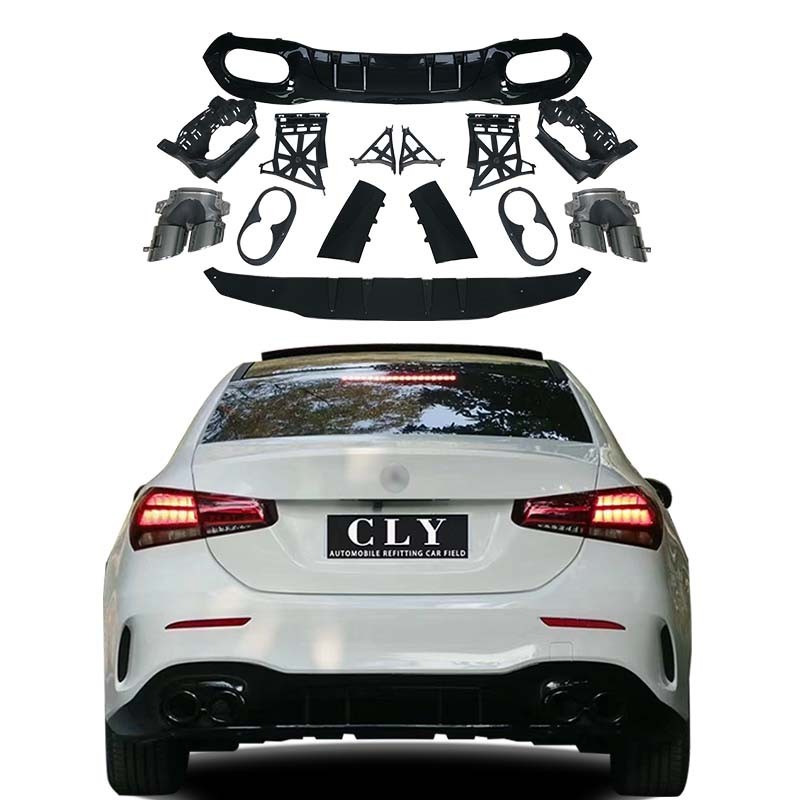 Genuine Diffuser With Exhaust Pipe For Mercedes Benz A Class W177 ...
