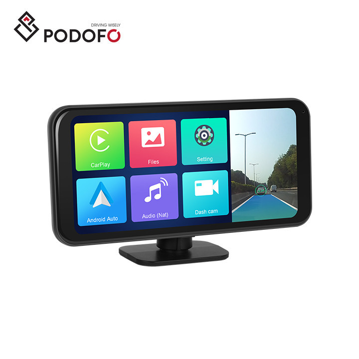 Podofo Android Portable 6.25 Inch IPS Auto Radio 4K Smart Screen Player ...