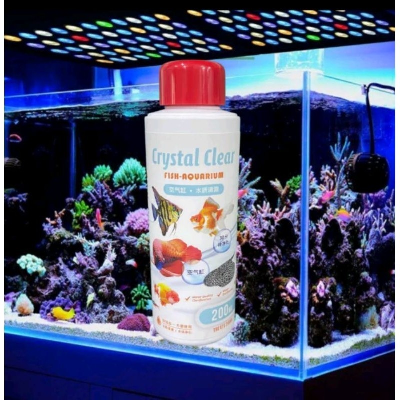 Crystal Clear Fish Aquarium 200ml- 水质清澈+水体净化 | Shopee Malaysia