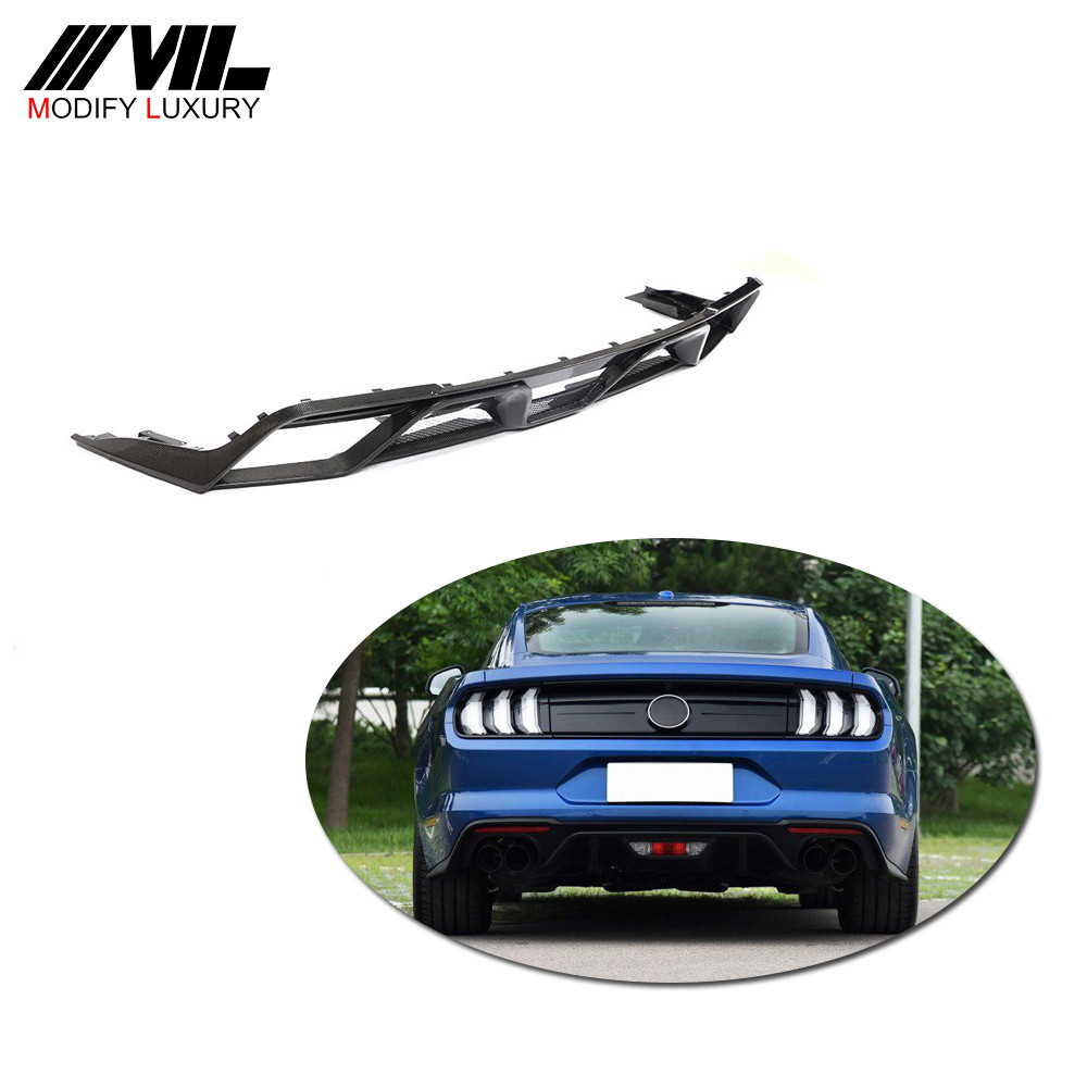 carbon fiber GT rear diffuser lip for Ford Mustang GT V8 Coupe 2-Door ...