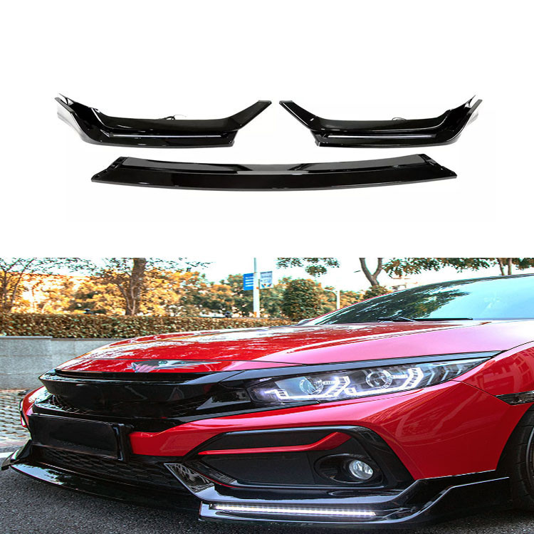 Car Front Bumper Lip Spoiler Splitter Diffuser Detachable Body Kit ...