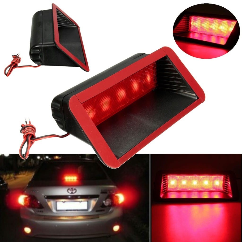 Car Break Lamp Tail Light 5 Led Lampu Belakang Brake Third Break Lamp ...