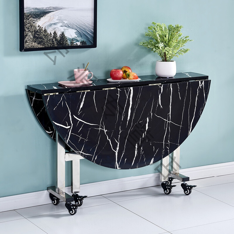 ST-⛵Broly Folding Large round Table Foldable Dining Table round Dining ...