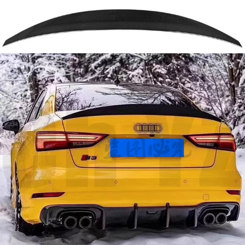 Car Spoiler For Audi A3 S3 RS3 Limousine HK Style Real Carbon Fiber ...