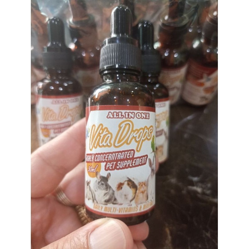 Vita Drop Daily Multivitamin & Minerals Pets Supplements 30ml-Free ...