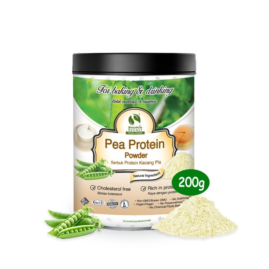 Pea Protein Powder 200g/can. Vegan. High Protein, Iron & Low in Fat ...