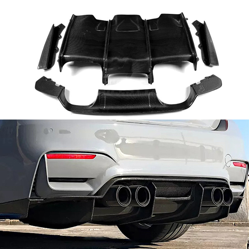 PSM Style Rear bumper for BMW F80 M3 F82 F83 M4 Carbon Fiber Rear Lip ...