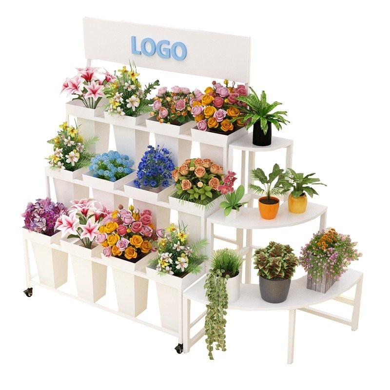HY-6/customizable-8JDKCorner Flower Shop Floor-Standing Flower Bucket ...