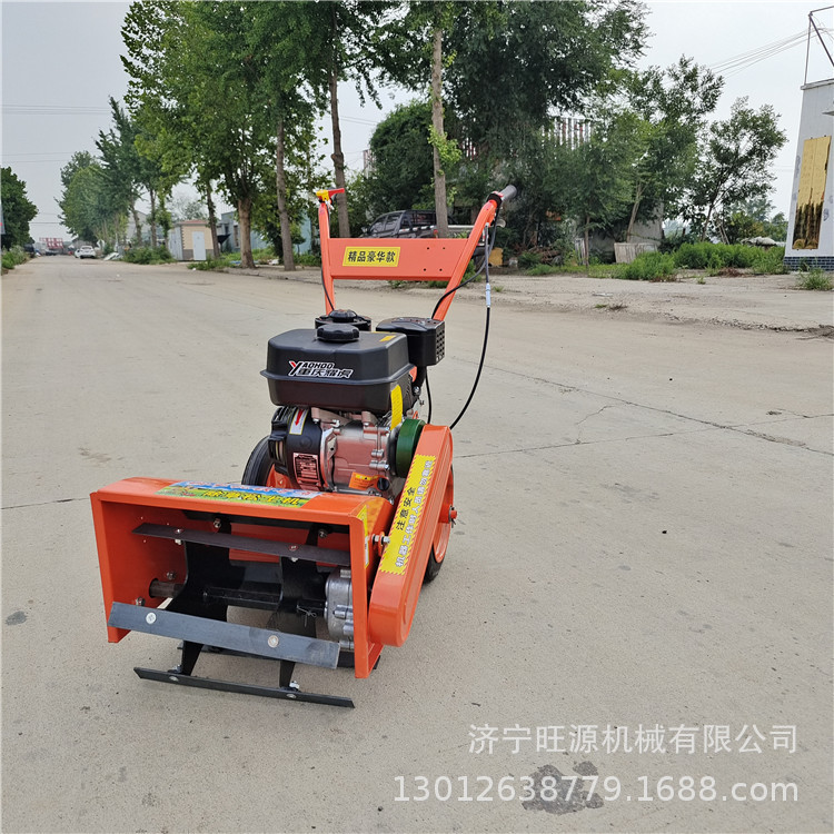 ST-⛵170Gasoline Hand Push Weeding Machine Greenhouse Orchard Shredder ...