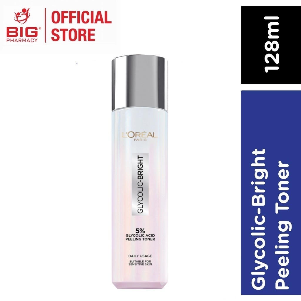 Loreal Glycolic Bright Peeling Toner 128ml | Shopee Malaysia