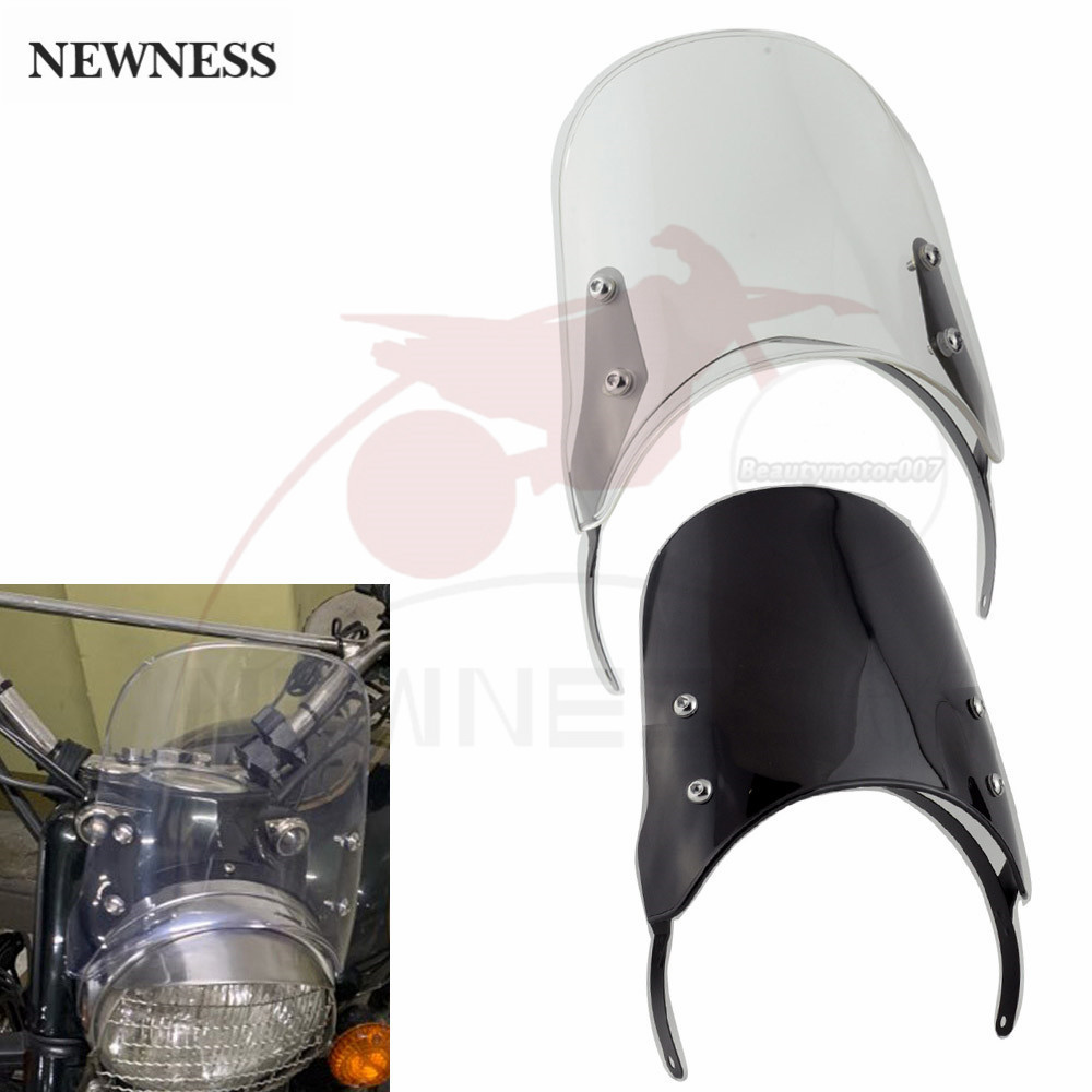 Motorcycle ABS Plastic 7.3\" Windshield Compact Sport Wind Deflector ...