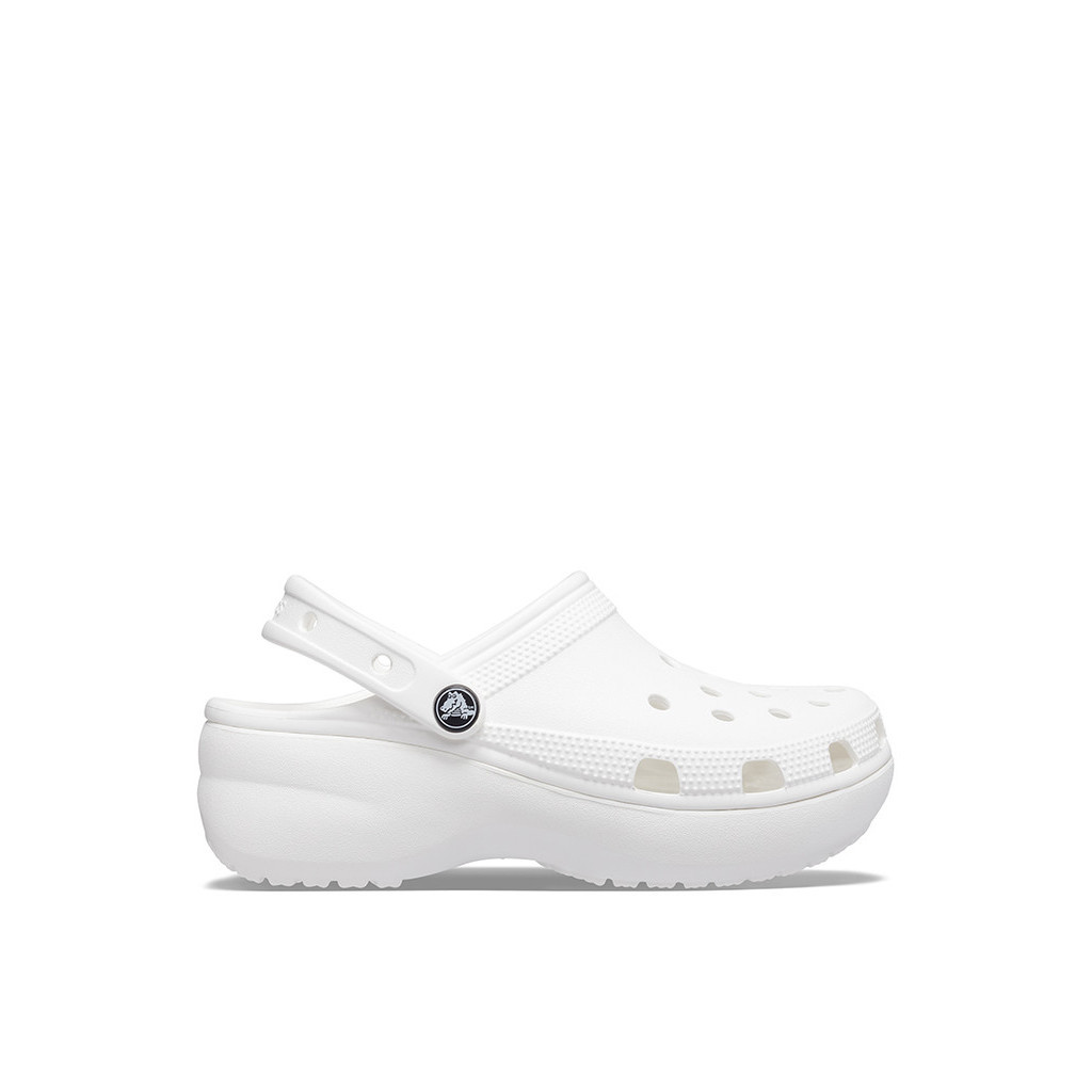 Crocs - Classic Platform Clogs (Female - White) | Shopee Malaysia