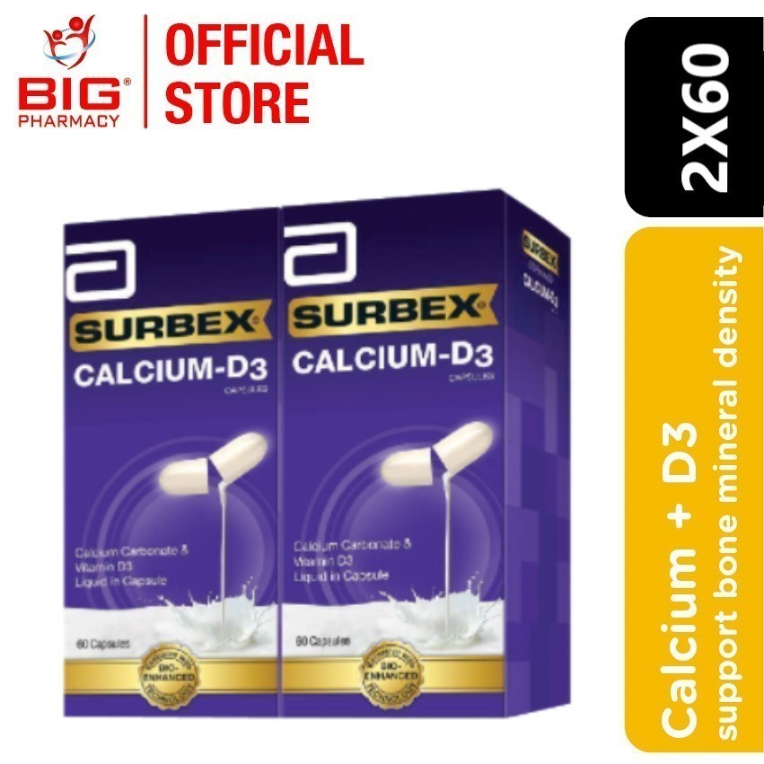 Abbott surbex Calcium-D3 2X60s | Shopee Malaysia