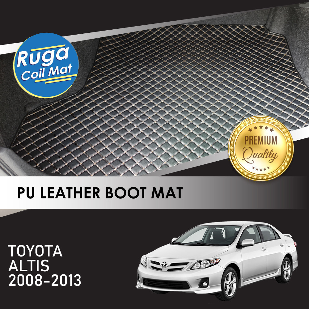 TOYOTA ALTIS ( 2008 - 2013 ) Karpet Bonet Kulit PU PREMIUM QUALITY PU ...