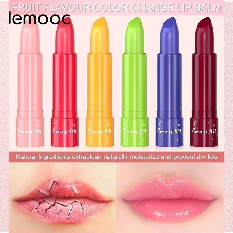 6 Colors Fruit Flavored Color Changing Moisturizing Lipstick Fruit ...