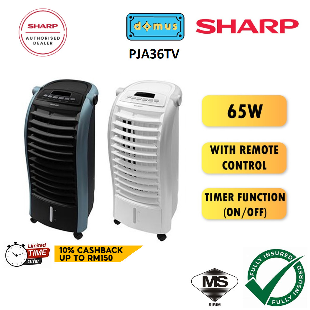 Sharp Air Cooler Portable 6L with Remote Control 冷风机 冷風機 家用 省電 PJA36TVB ...