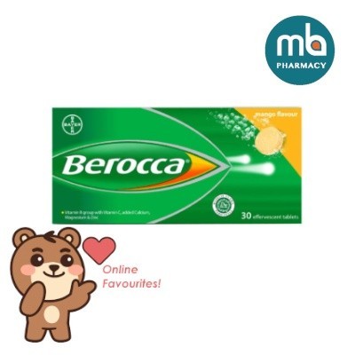 BEROCCA EFFERVESCENT TABLETS MANGO 30's | Shopee Malaysia