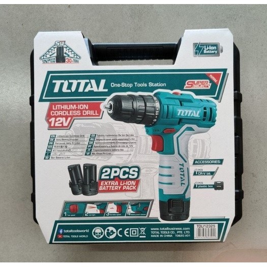 TOTAL Mesin Gerudi Bateri 12V Cordless Drill Lithium-ion Li-ion ...