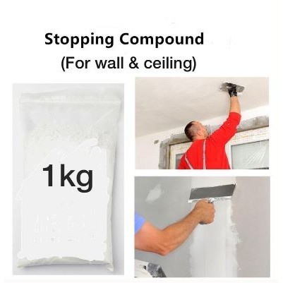 1KG SCP Stopping Compound Loose Pack skimming bonding wall repair ...