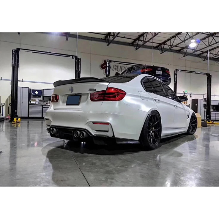 Real Carbon Fiber PSM Style F30 Spoiler Wing Car Rear Trunk Boot Lip ...