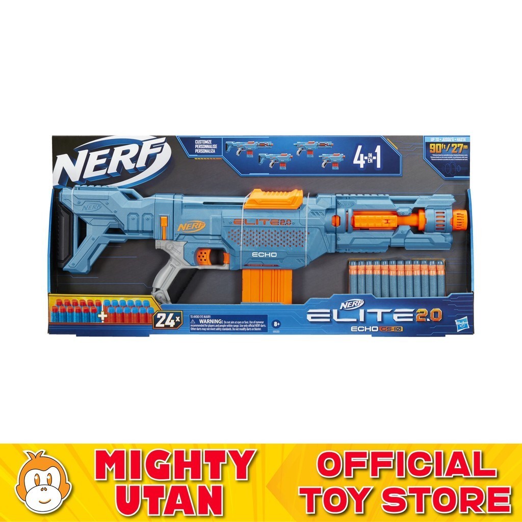 [Original] Nerf Elite 2.0 Echo CS-10 Blaster, 24 Nerf Darts, 10-Dart ...