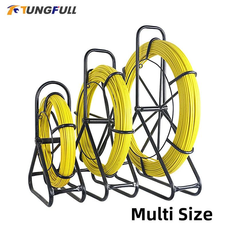 Fiberglass Wire Cable Running Rod Snakes Fish Tape Rodder 5/6/8mm 50 ...