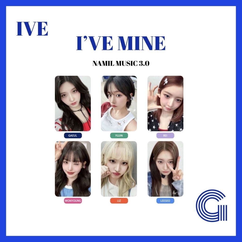 【NAMIL MUSIC 3.0 POB】 IVE - THE 1st EP [I'VE MINE] PHOTOCARD | Shopee Malaysia