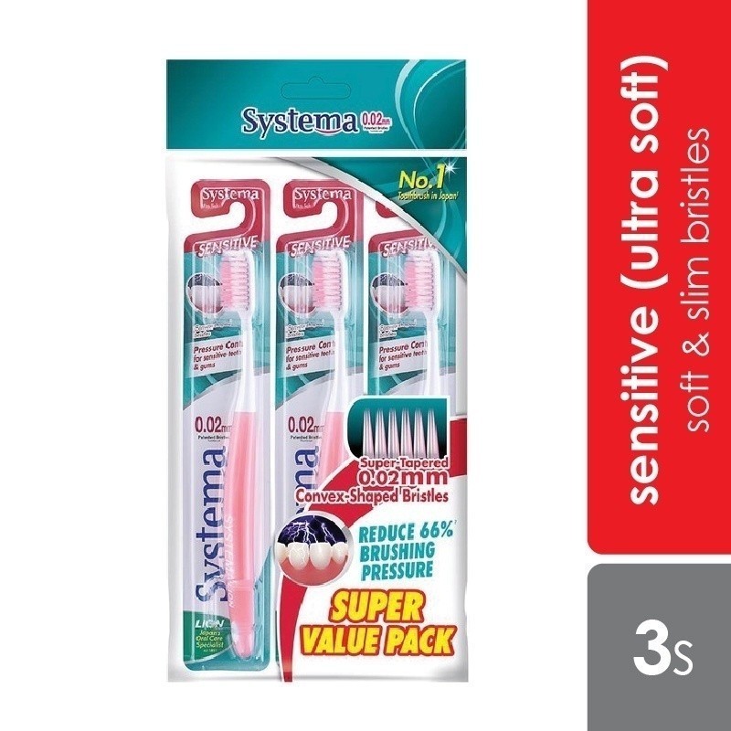 Systema Toothbrush Sensitive (3's) | Shopee Malaysia