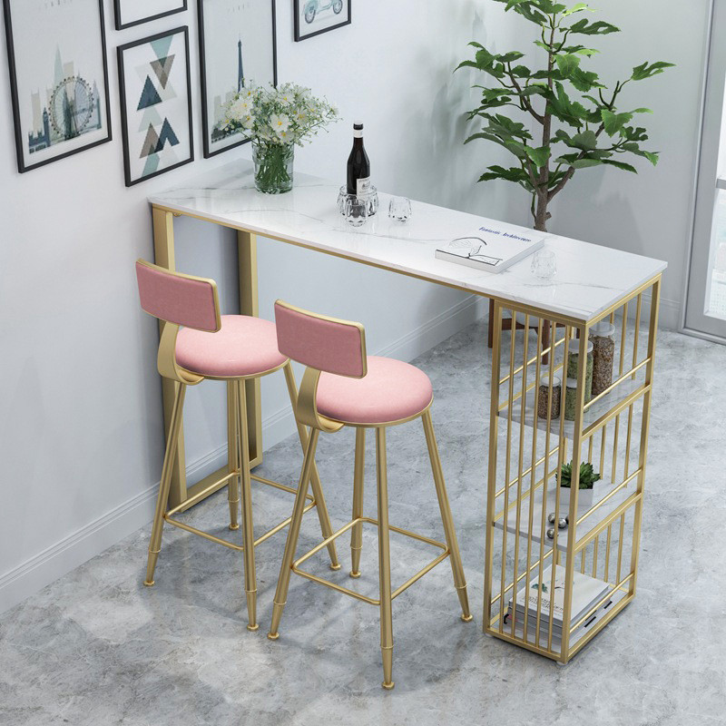 Get 7% coupon+gift】ic Light Luxury Solid Wood Bar Counter Leisure Cafe ...