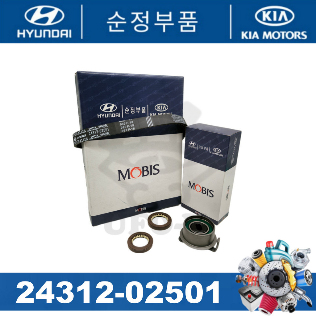 24312-02501 Timing Belt Kit Set for Hyundai Atos (Import) (100YU20 ...