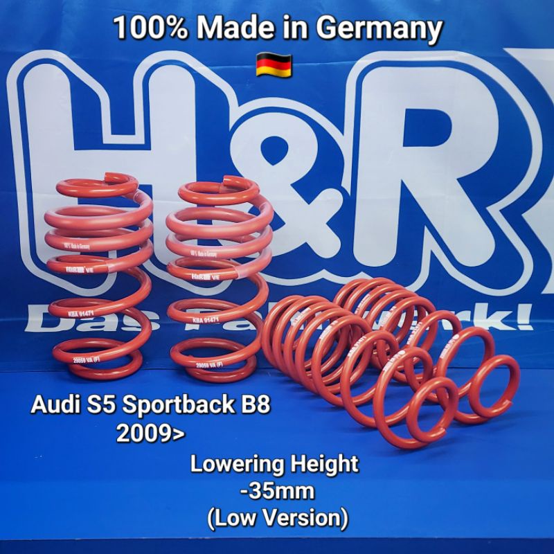 Audi S5 Sportback B8 - H&R Sport Springs(Low Version) | Shopee Malaysia