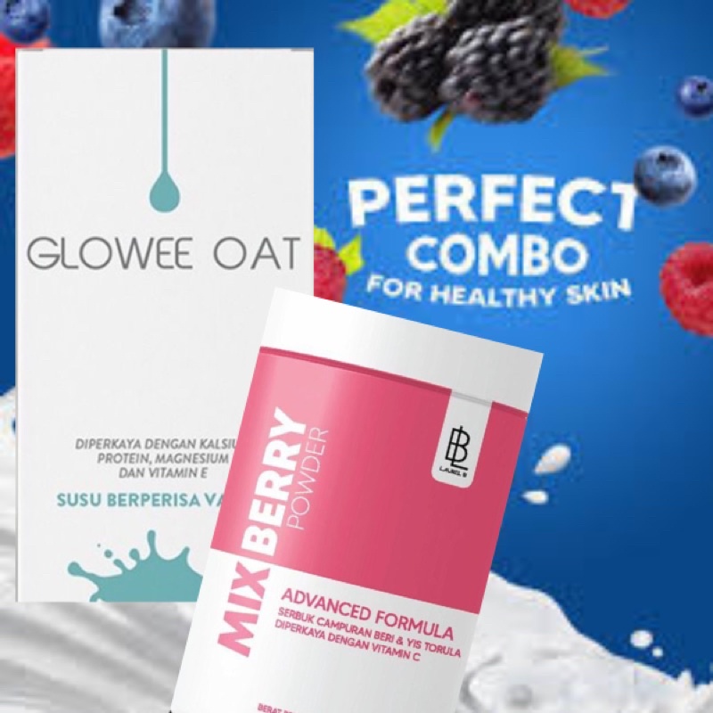 [ORIGINAL 100%] MIXGLOW COMBO MIXBERRY LAUREL B DAN GLOWEE OAT VANILLA ...