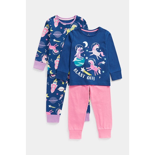 Mothercare Unicorn Blast Off Pyjamas - 2 Pack | Shopee Malaysia