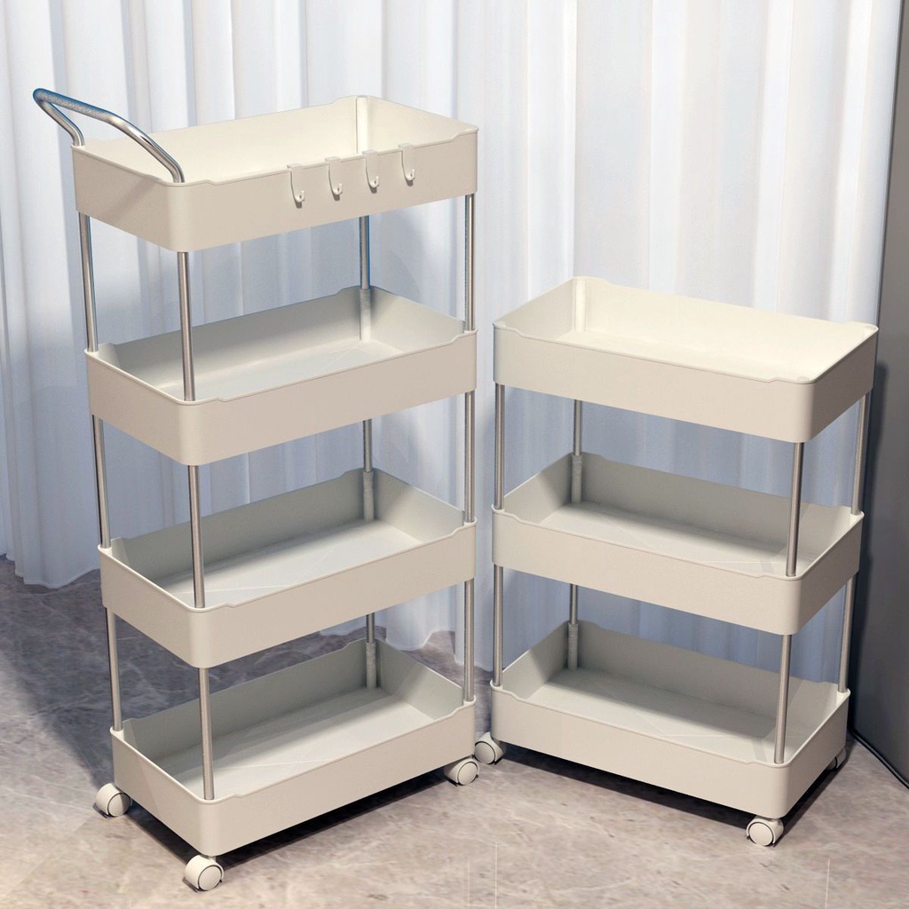HY& Floor Multi-Layer Moving Wheels Trolley Rack Bedside Toilet ...