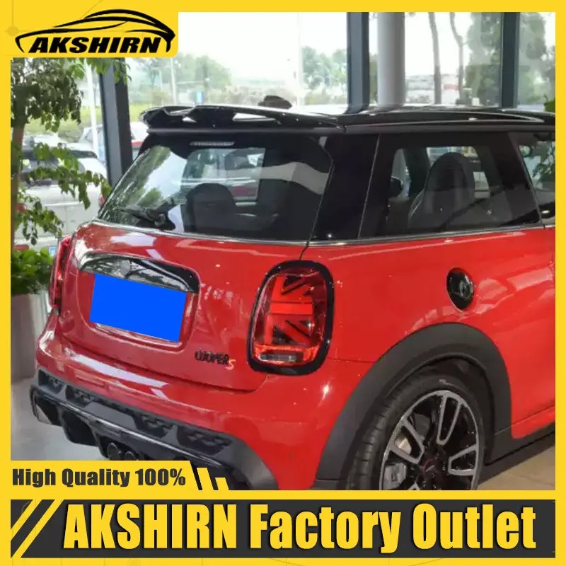 Carbon Fiber JCW Roof Spoiler Glossy Carbon fiber Rear Window Wing Body ...