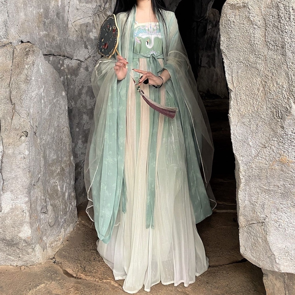 Chinese Style Hanfu Skirt Suit Women l Hanfu Set Long Dress Female Big ...