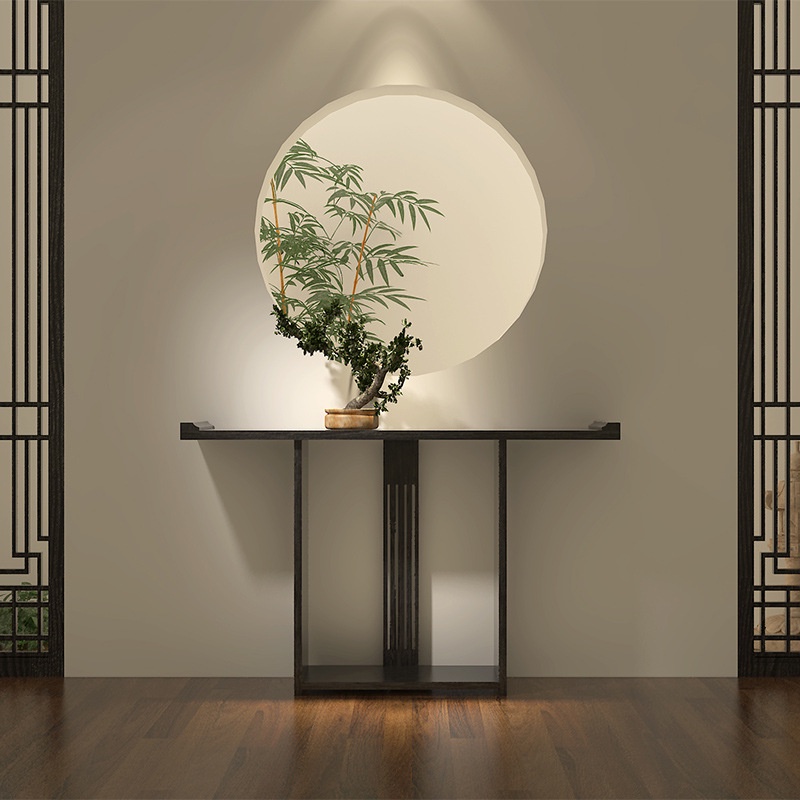HY@ New Chinese Style Solid Wood Console Tables Zen Console Hallway ...