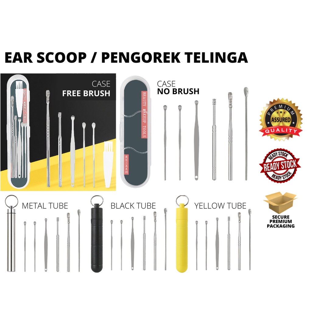 Ear Wax Removal Kit Metal Ear Scoop Earpick Ear Picking Tool Ear Wax ...